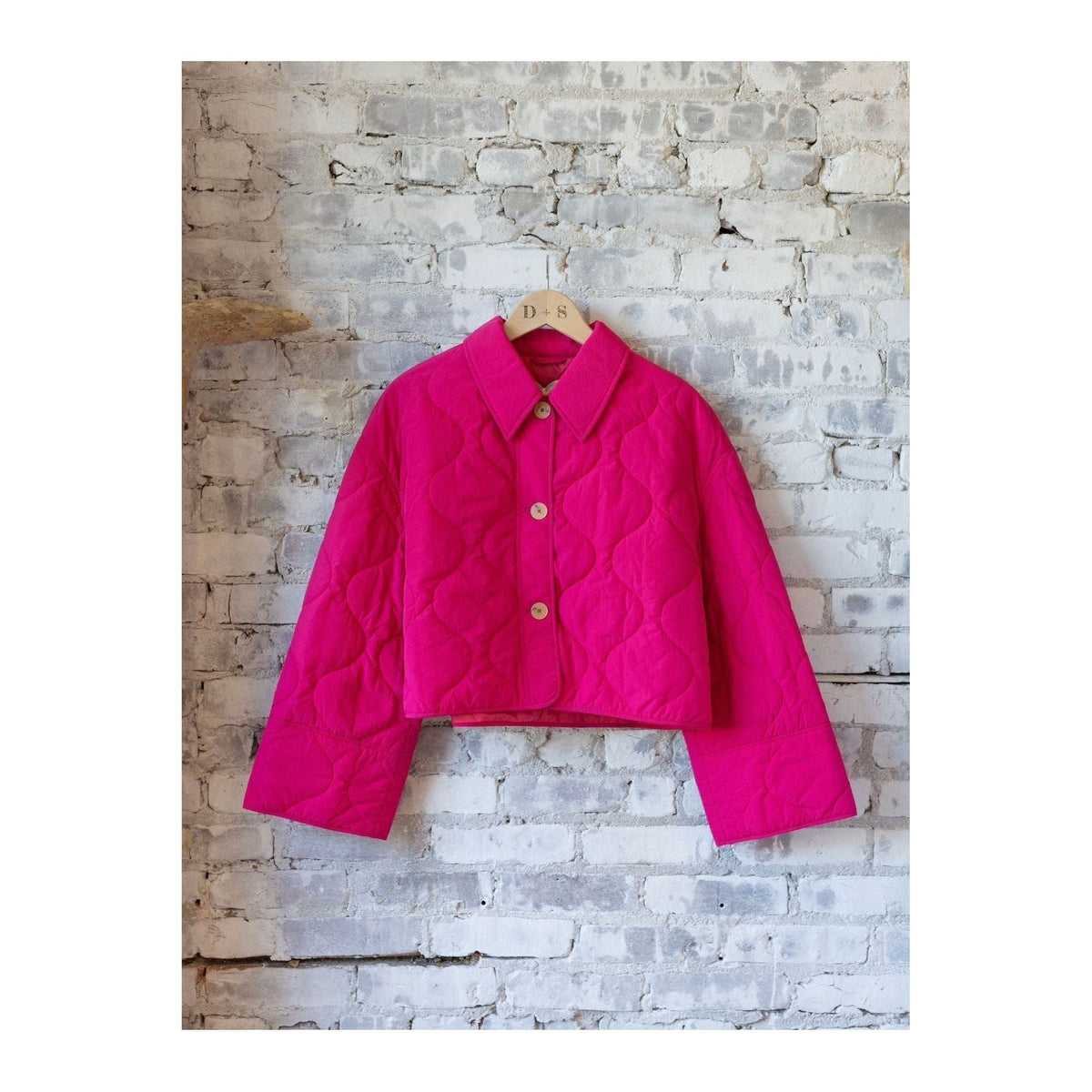 Cropped Jacket - Raspberry Pink | DUNE + SALT