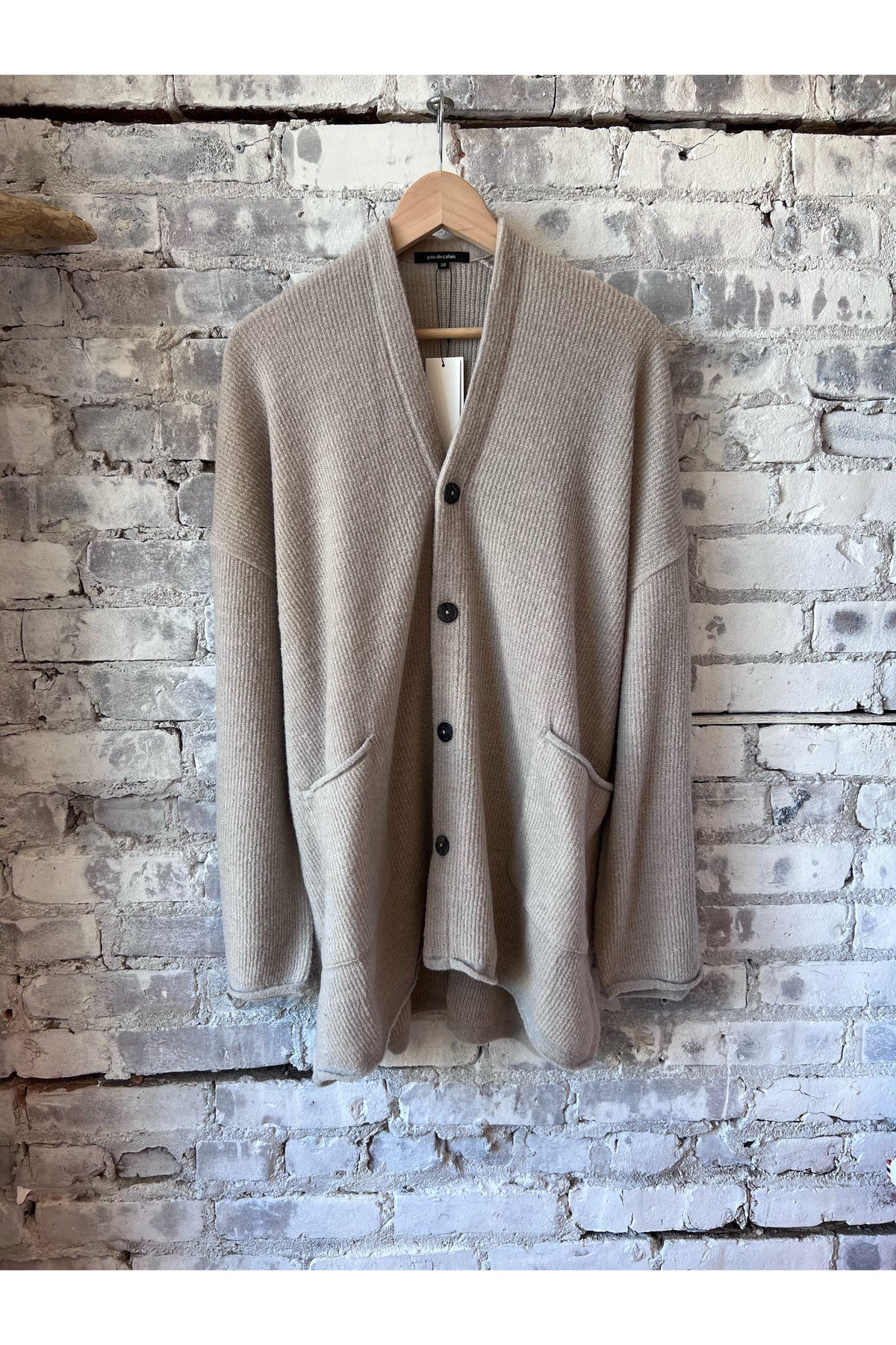 Fine Boucle Knit Long Cardigan - Greige– DUNE + SALT